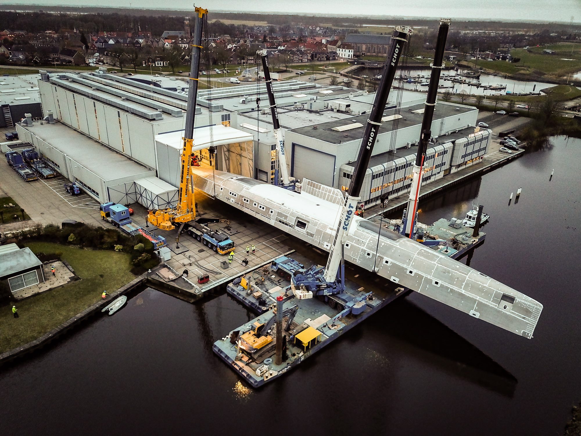 81m Hull Turning at Royal Huisman - Mark Whiteley Design